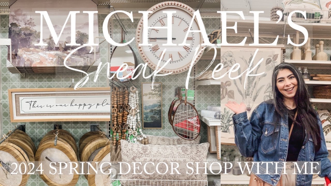 MICHAELS SPRING DECOR 2024 SNEAK PEEK | MICHAELS SHOP WITH ME SPRING ...