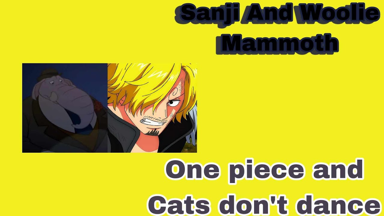 sanji one piece and woolie the mammoth Cats don't dance - YouTube