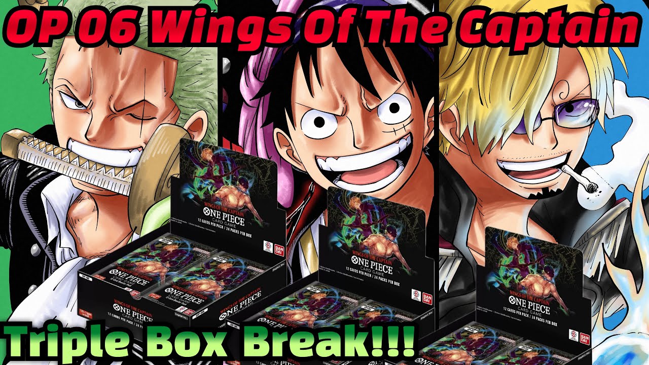 OP06 Wings Of The Captain!! Box Opening x3 - YouTube