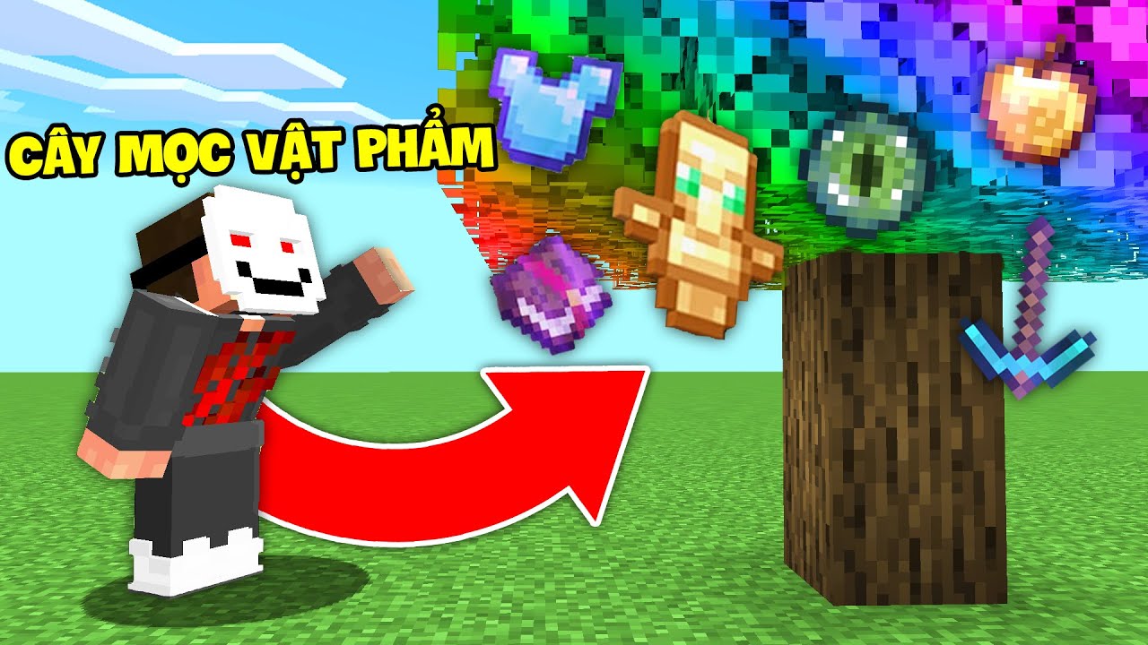 Minecraft, Nhưng Lá Cây Cho Đồ Siêu Mạnh - YouTube