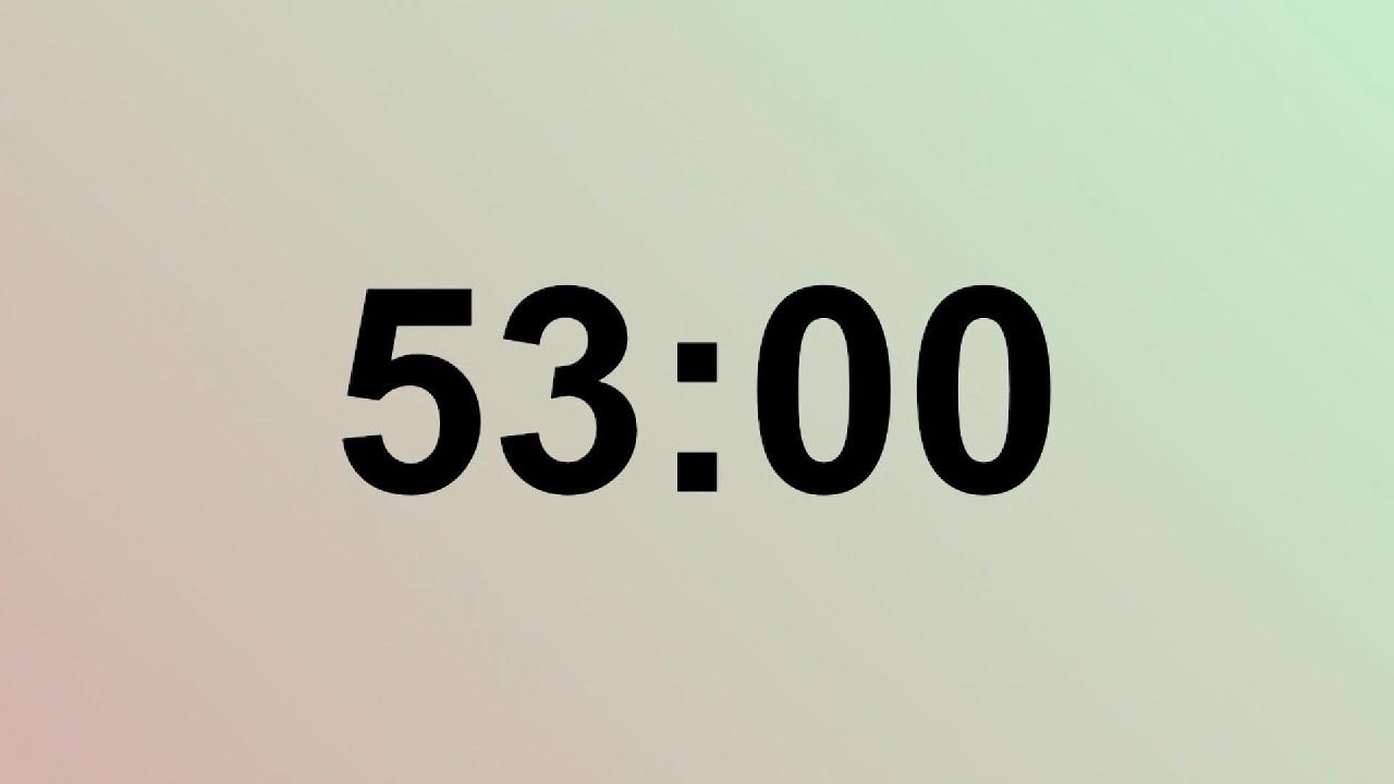 53 Minute Timer with Bomb Blast Finale Countdown with Explosive Finish ...