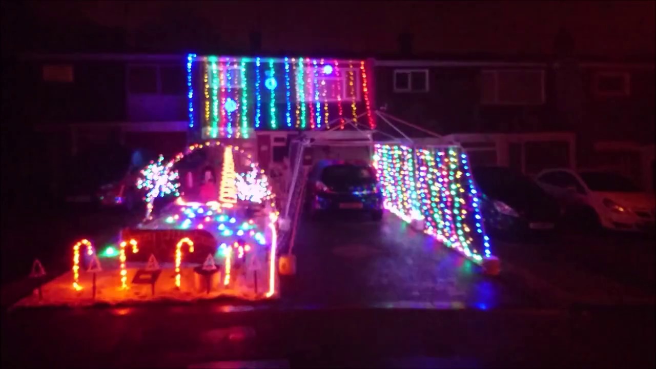 Metal Christmas Light Display - Lamb Of God - Redneck - YouTube