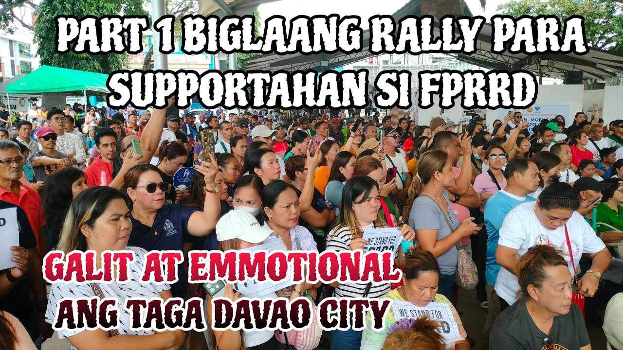 Part1....Galit na ang taga Davao city biglaang Rally - YouTube