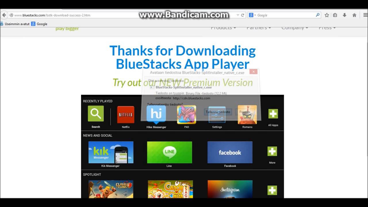 Tutorial: how to download BlueStacks [HD] - YouTube