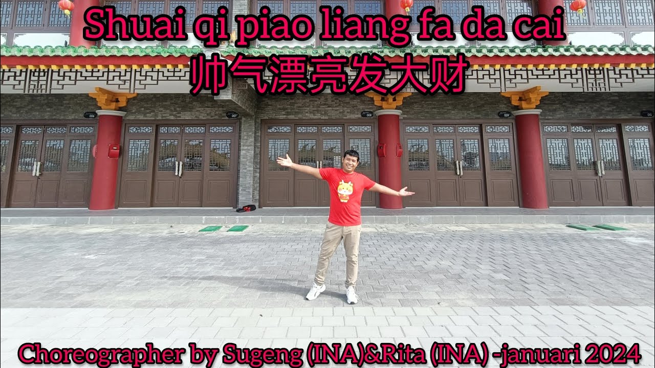 Shuai qi piao liang fa da cai 帅气漂亮发大财//Line Dance//Coach Sugeng (Demo ...