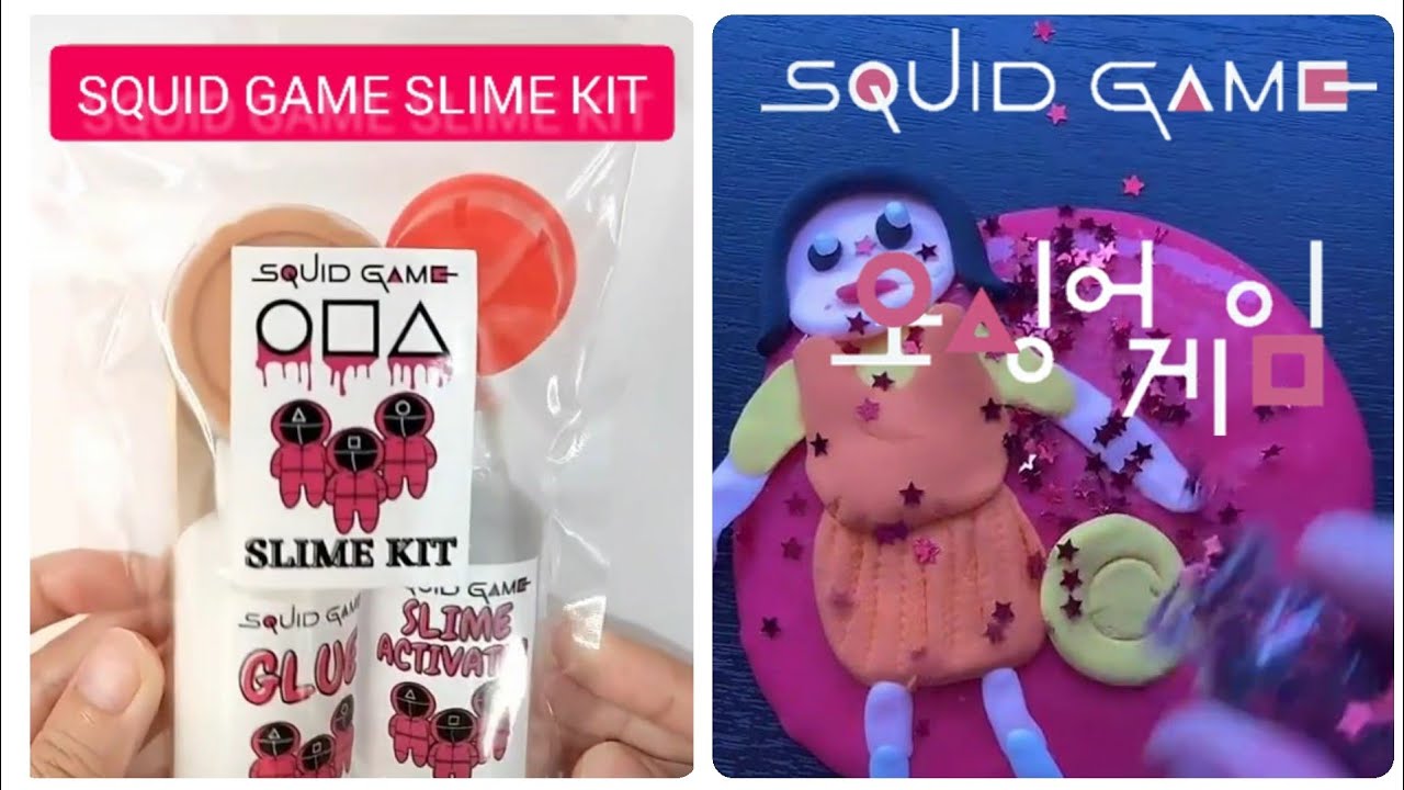 spam slime squid game 》 unboxing & mixing slime squid game - YouTube