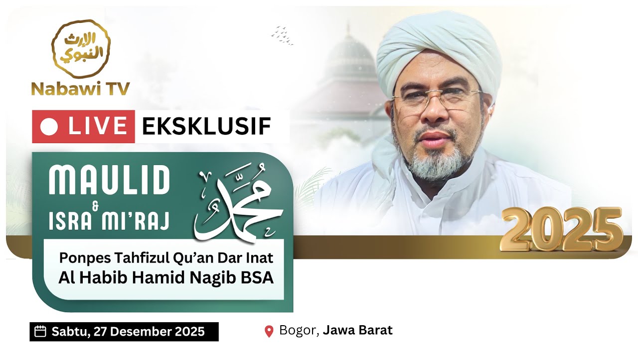 🔴LIVE Maulid & Isra Mi'raj Nabi Muhammad SAW di Ponpes Dar Inat ...