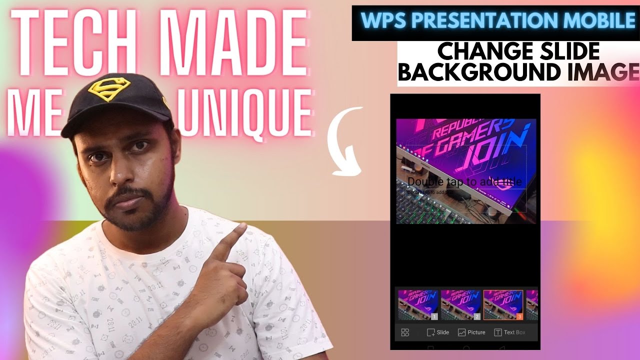 How to change slide background image in wps presentation mobile | wps ...