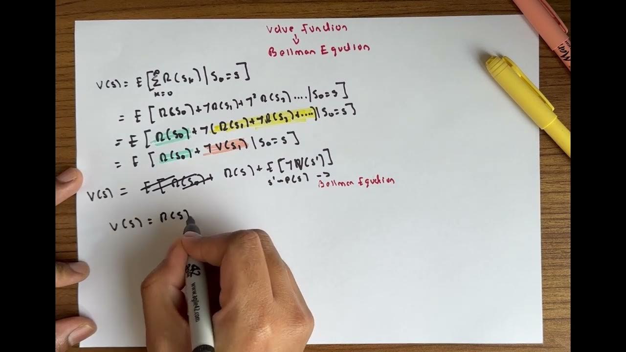 Reinforcement Learning: The Bellman Equation - YouTube