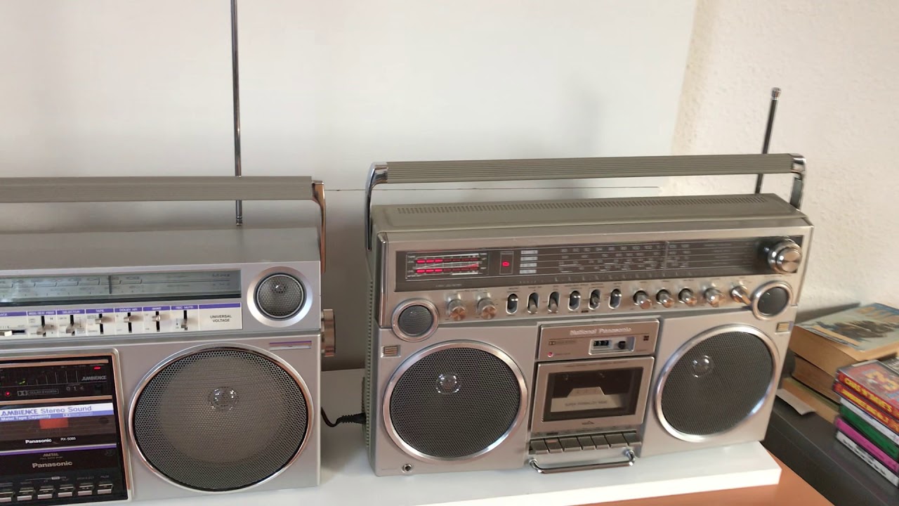 National Panasonic RX 5500 FA vs Panasonic RX 5085 stereo boombox - YouTube