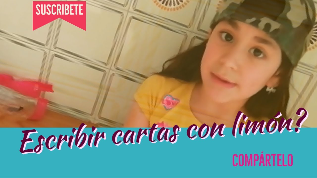 Como escribir cartas usando limón - YouTube