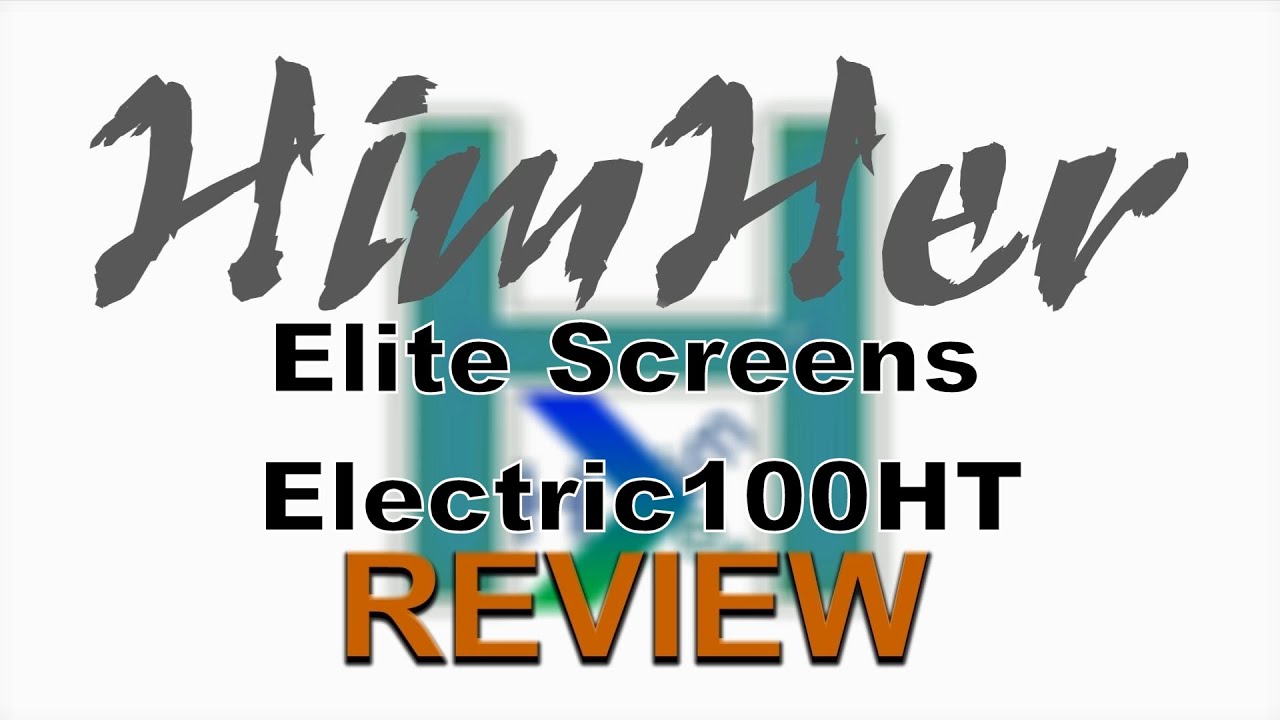 Elite Screens Spectrum Tab-Tension Series Electric100HT Review - YouTube