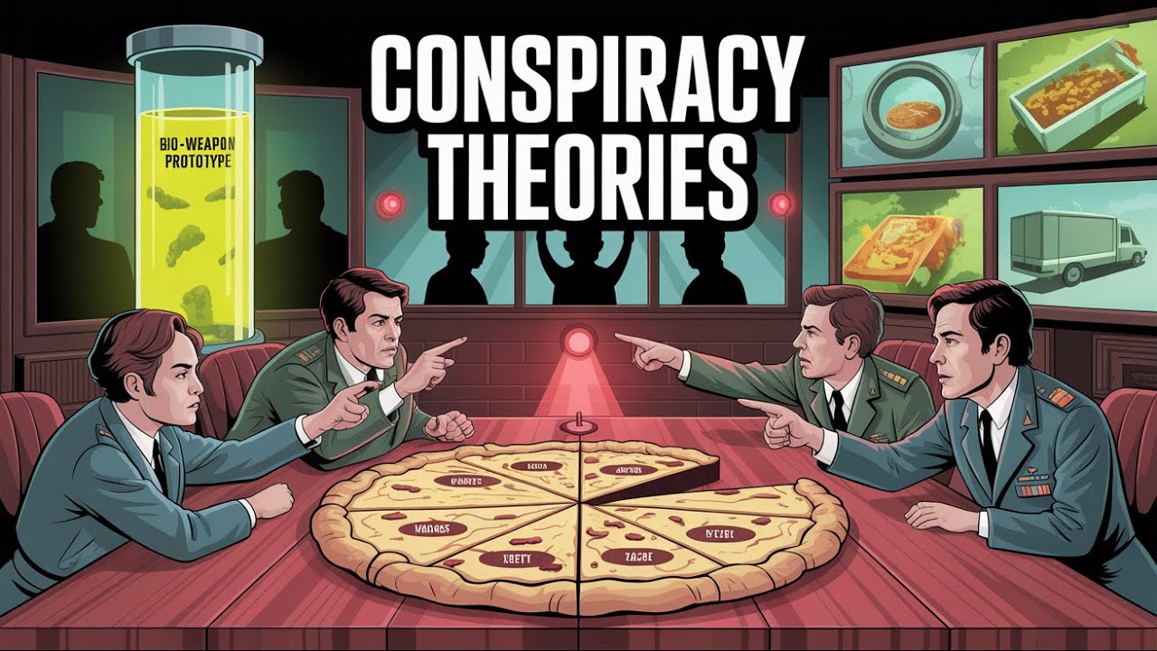 Conspiracy Theories | The Truth Behind The Pizza Pentagon Theory | Black Screen With Rain - YouTube