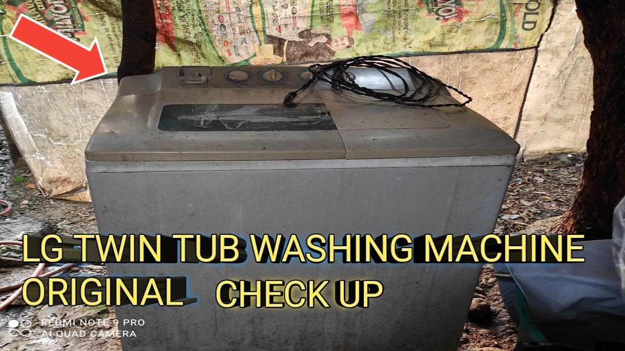 LG TWIN TUB WASHING MACHINE AND BRIKK CHECK UP 😊 ️👍 - YouTube