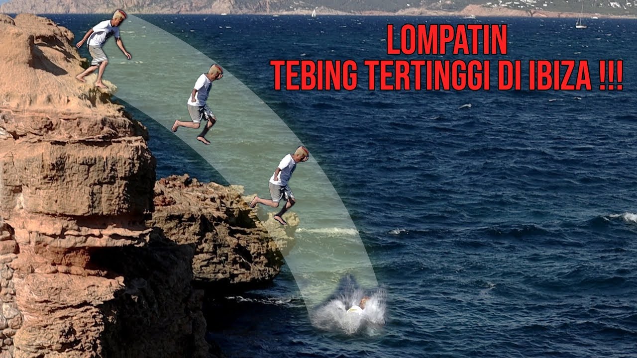 Walaupun Ketakutan..Tetep DIPAKSA LOMPAT DARI TEBING TERTINGGI DI IBIZA ...