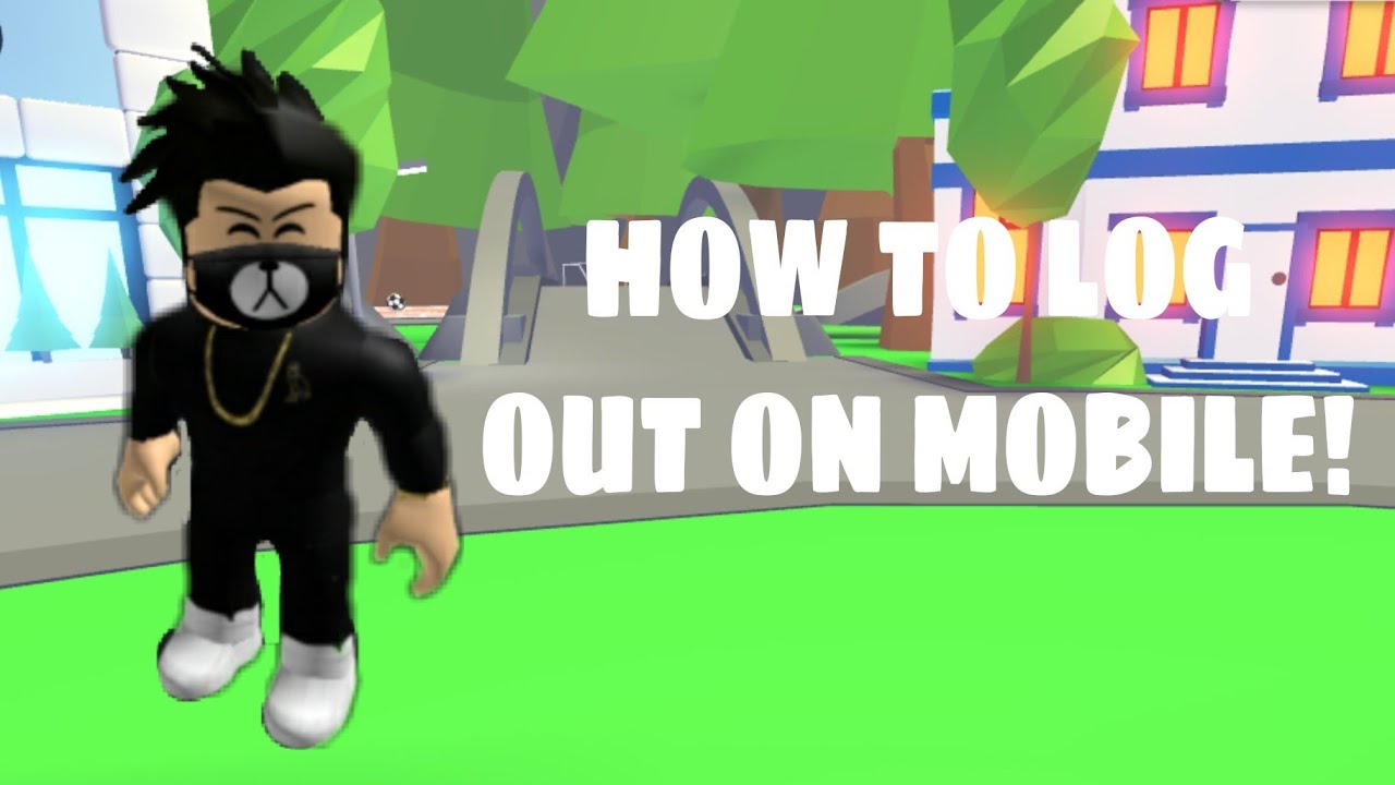 How to log out of roblox on a tablet - YouTube