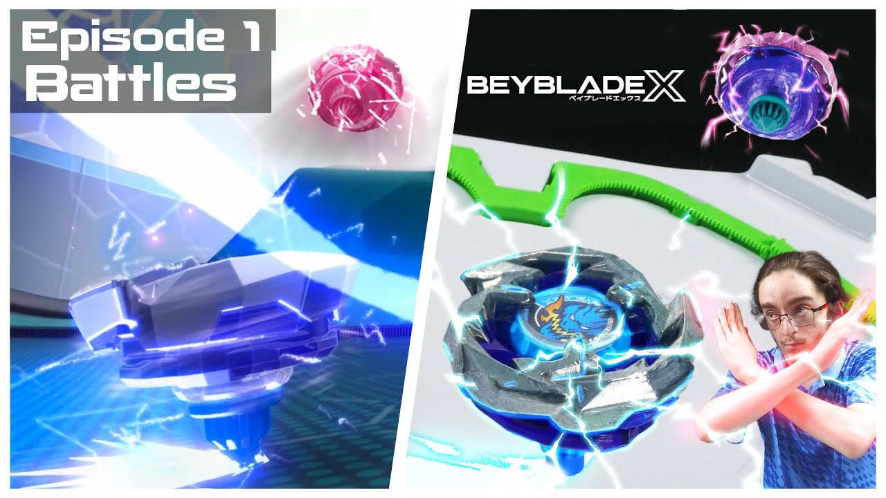 ANIME IN REAL LIFE BEYBLADE X "X" Episode 1 BATTLES - YouTube