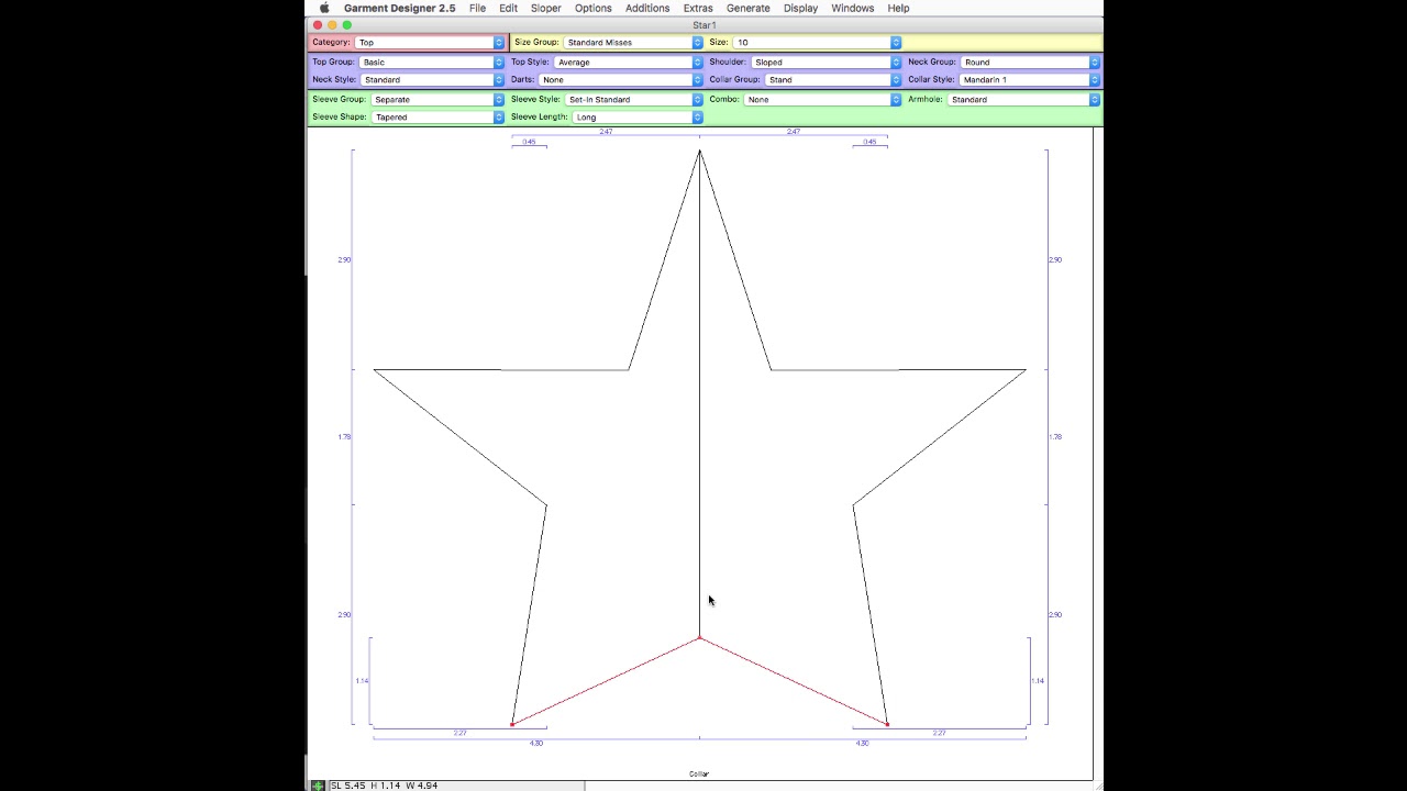 Star Pattern Garment Designer - YouTube