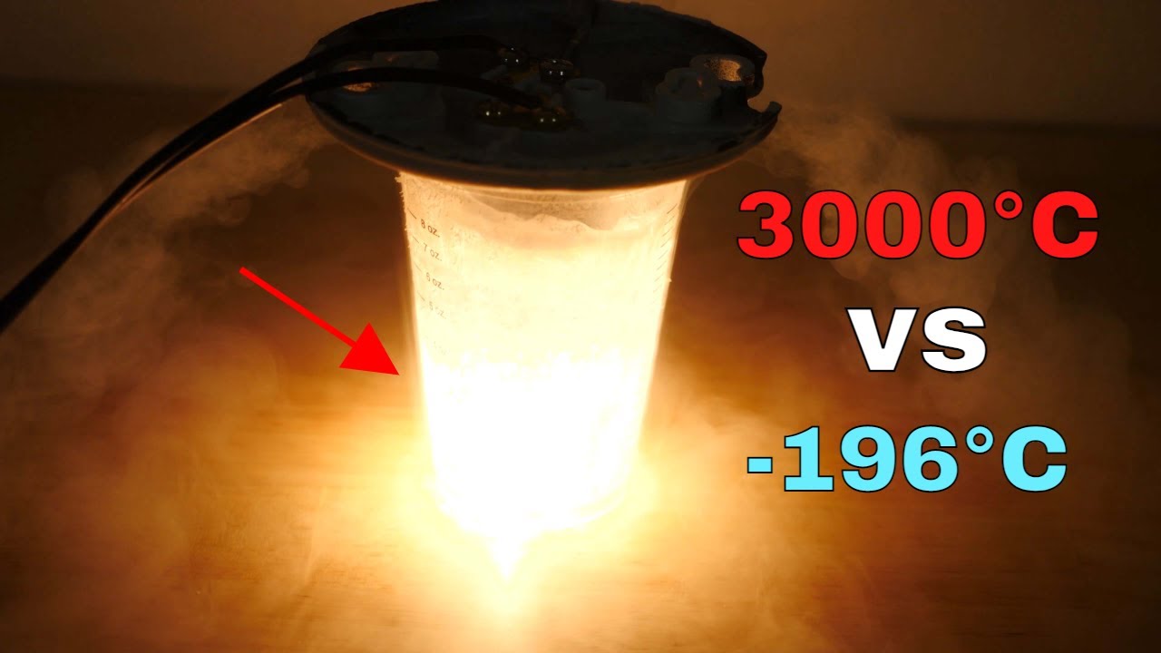 Incandescent Bulb Filament In Liquid Nitrogen - YouTube
