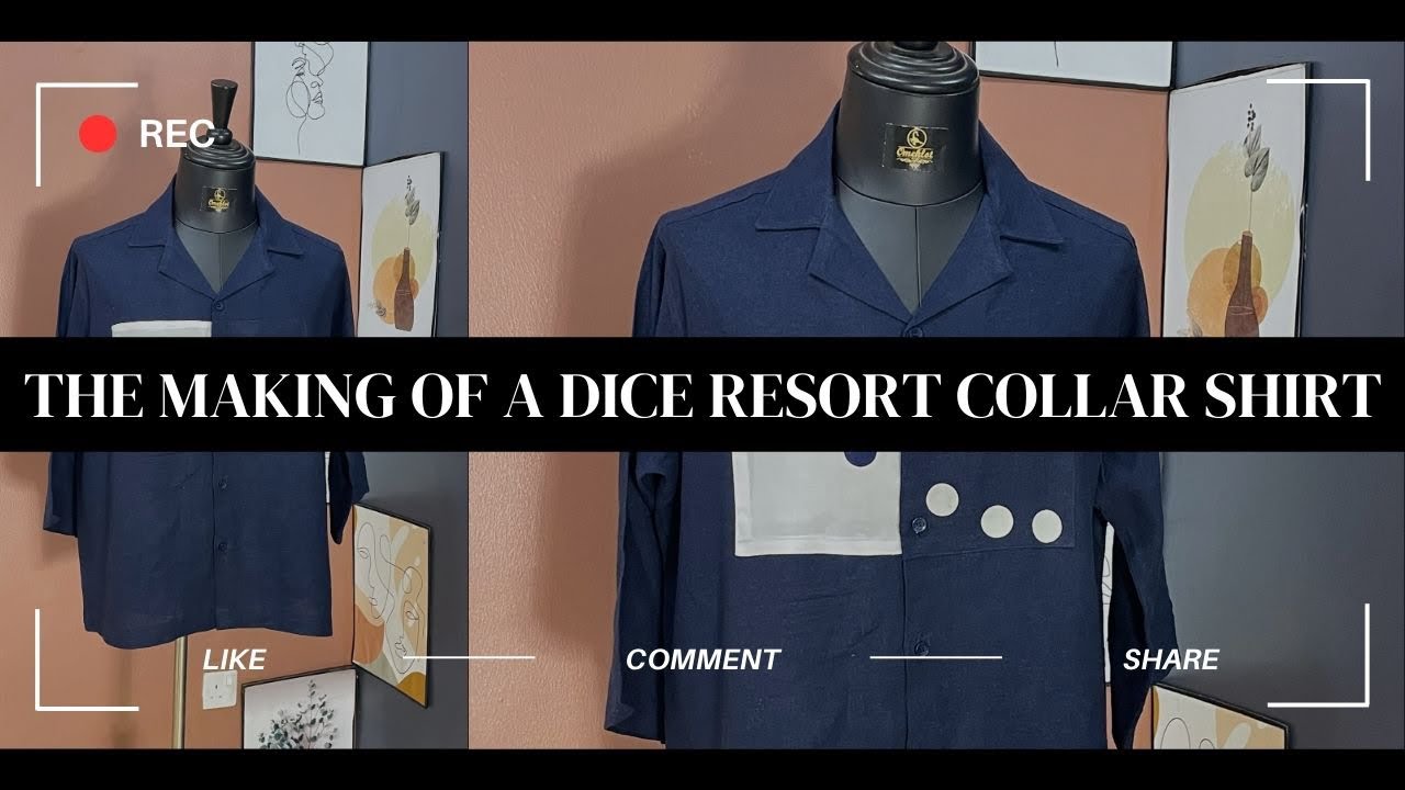 SHIRT MAKING #5: HOW TO SEW RESORT COLLAR SHIRT WITH A SIMPLE DESIGN ...