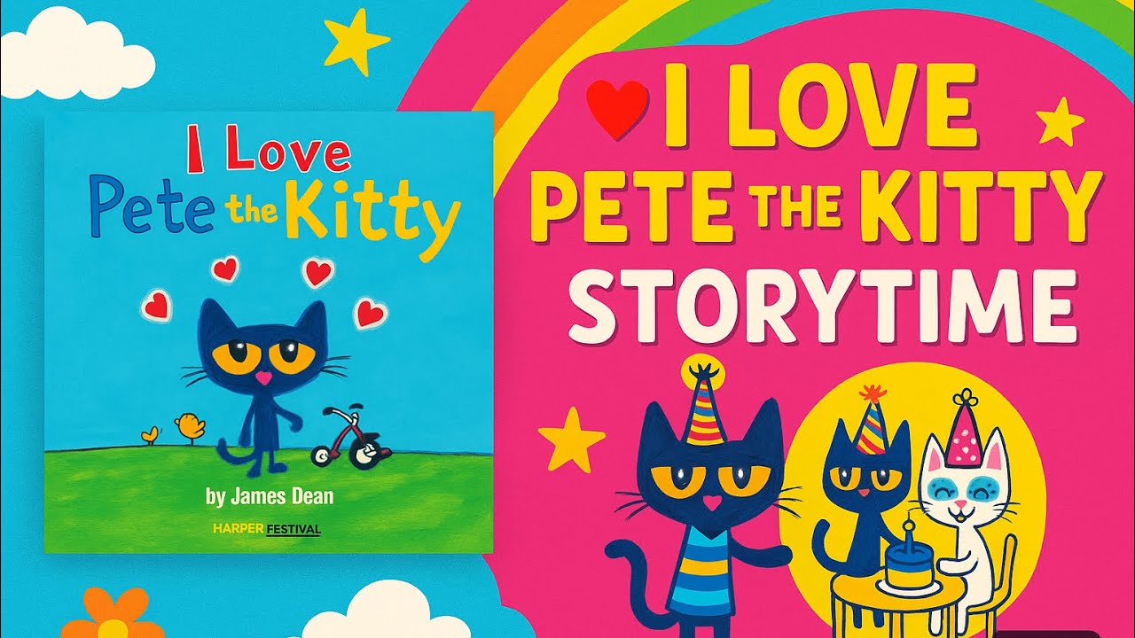 ️ I Love Pete the Kitty by James Dean ️ | Storytime | Kids Story Read ...