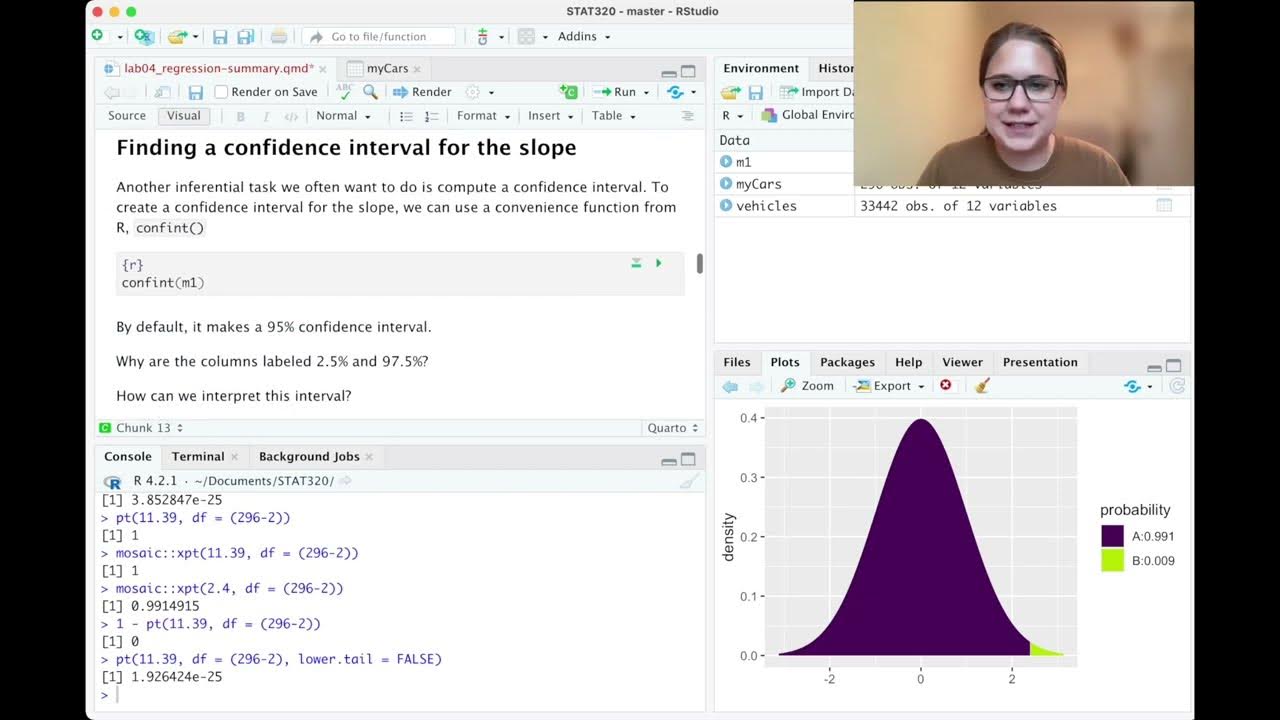 Regression summary lab (STAT 320, lab04_regression-summary) - YouTube