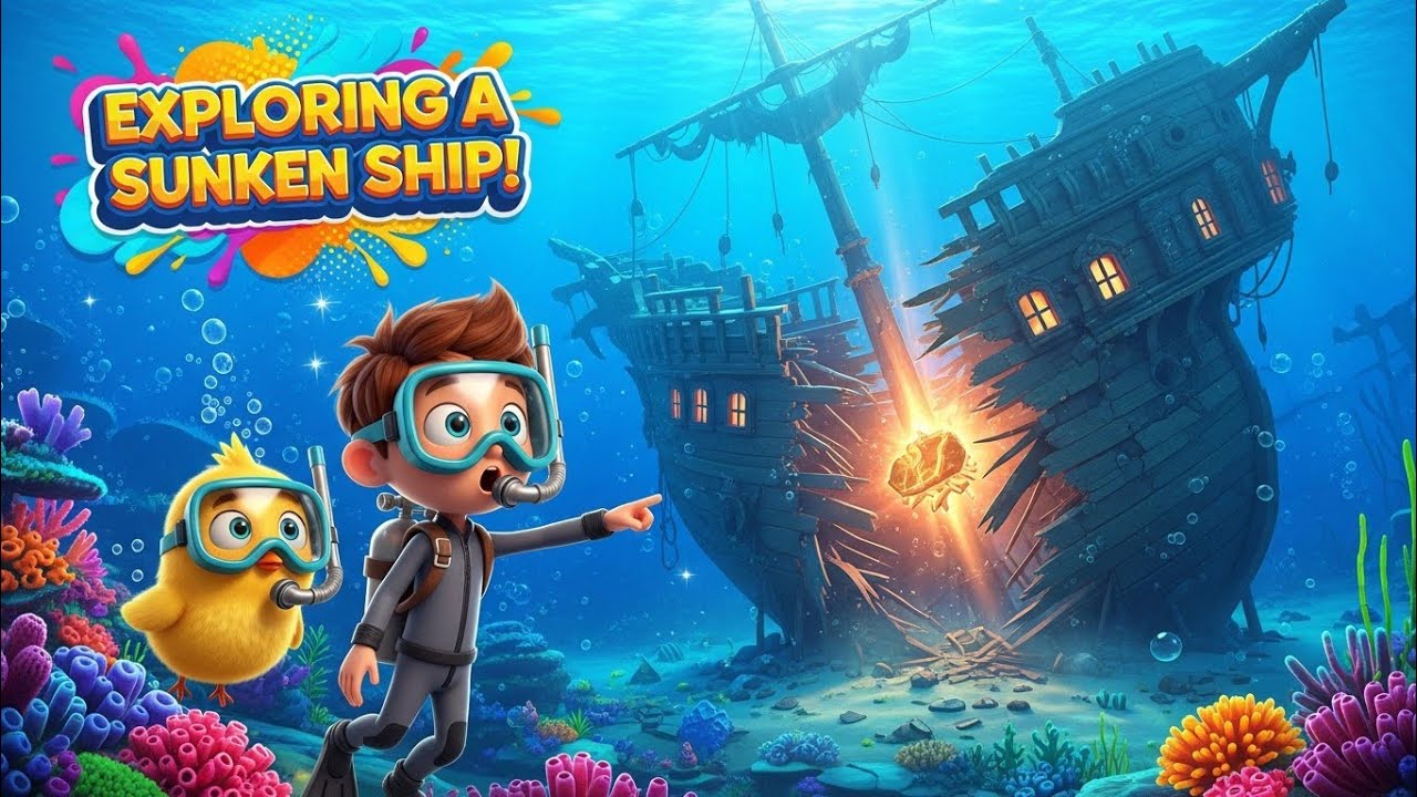 👉 Exploring a Sunken Ship! 🌊 Deep Sea Mystery Adventure - YouTube