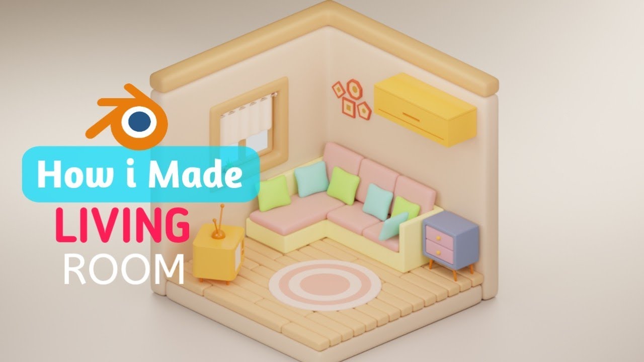 Isometric 3D Room in Blender | Beginner Tutorial Part 2 - YouTube