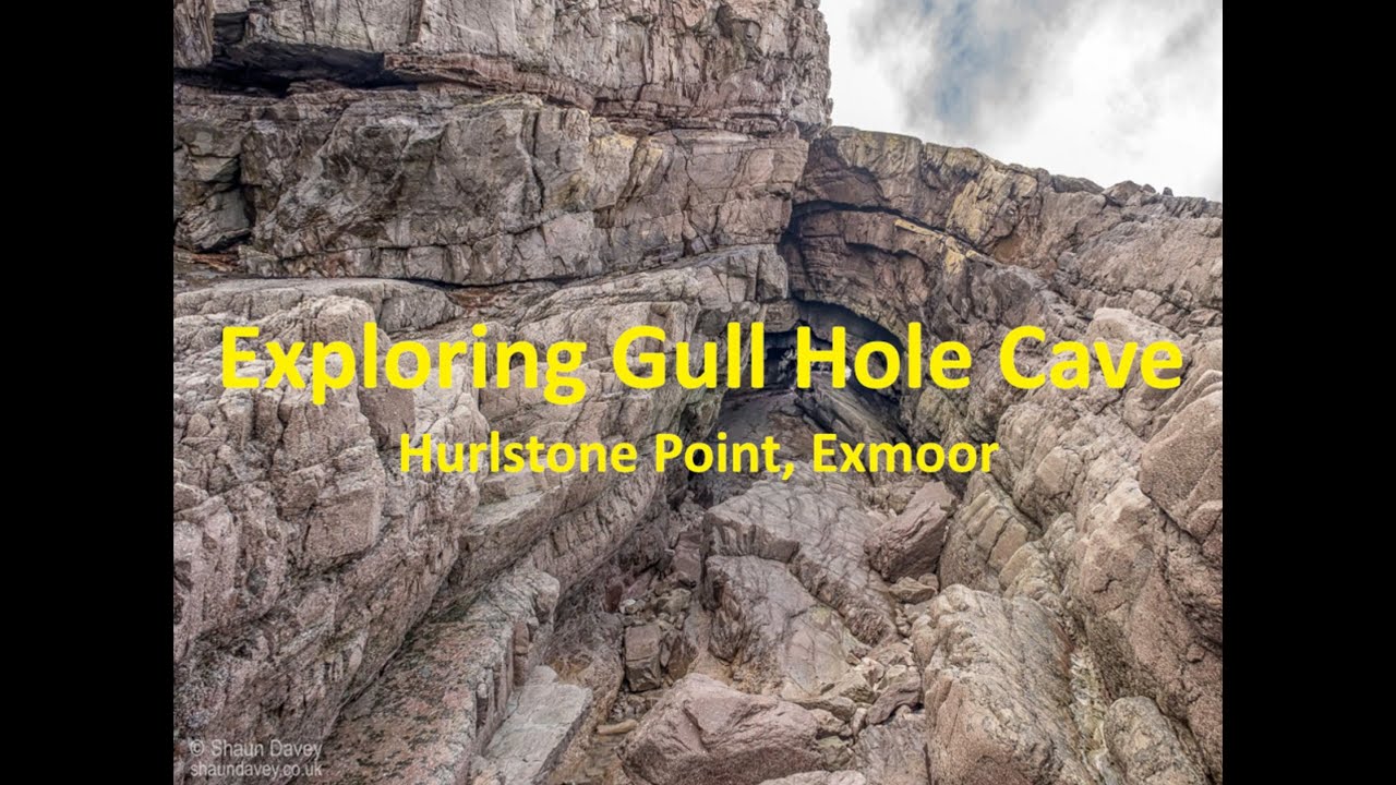 Exploring Gull Hole Cave, Hurlstone Point, Exmoor National Park - YouTube