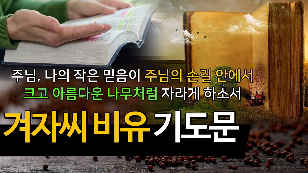 겨자씨 비유 기도문ㅣ하나님 나라 비유ㅣ성경말씀 Youtube