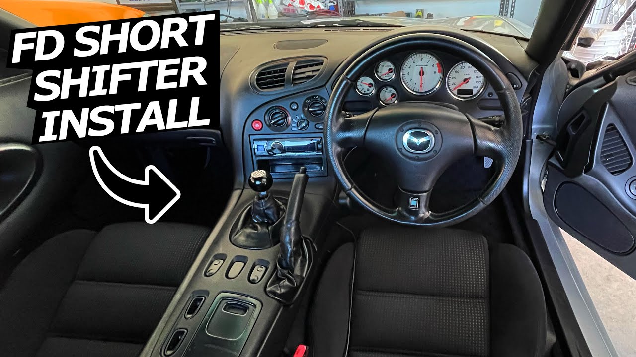 FD RX7 SHORT SHIFTER INSTALL - First RX7 Mods! - YouTube
