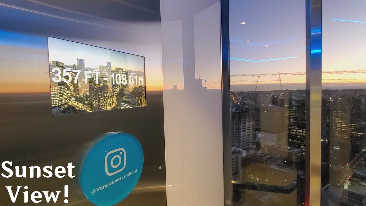 Sunset Ride!! SCENIC Fujitec Traction Observatory Elevators at Harbour ...