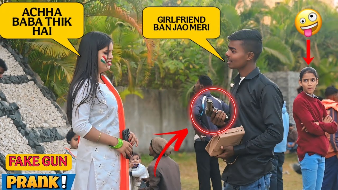 fake gan prank on 👧 girl ranchi ki #funny #prank #video @SkBoys-nb2rn ...