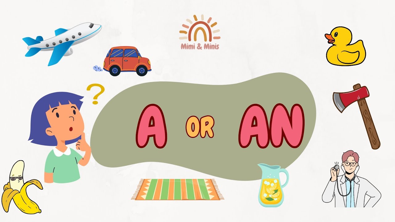 Learn A or An for Kids / Use A or An / Easy English Grammar for Kids ...