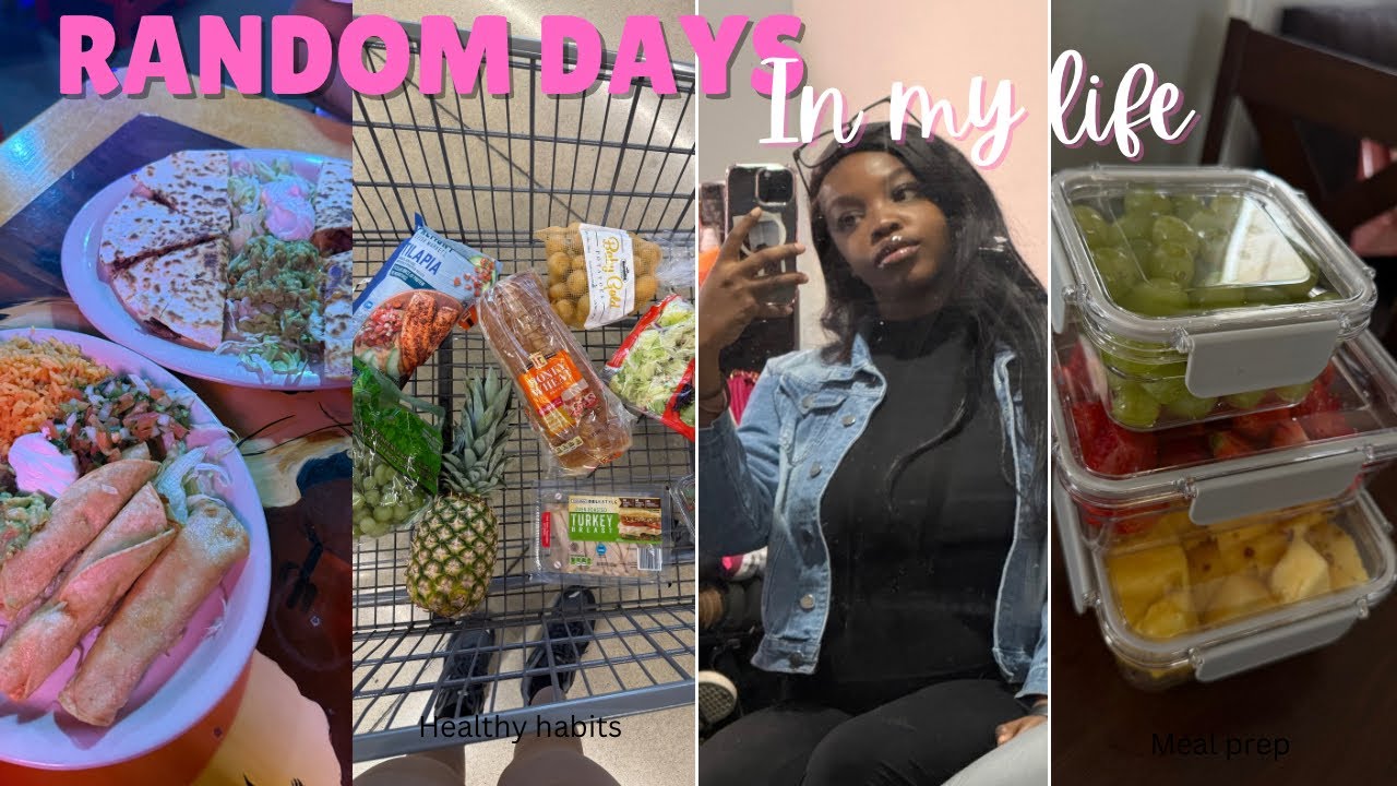 RANDOM DAYS IN MY LIFE: college life, girl in her 20's, meal prep ...