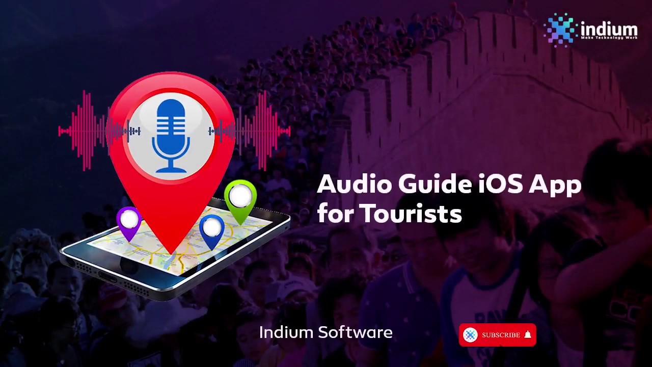 Audio Guide iOS App for Tourists - YouTube