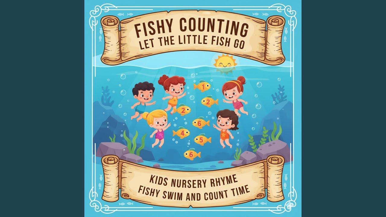 Fishy Counting Let the Little Fish Go Kids Nursery Rhyme Fishy Swim and ...
