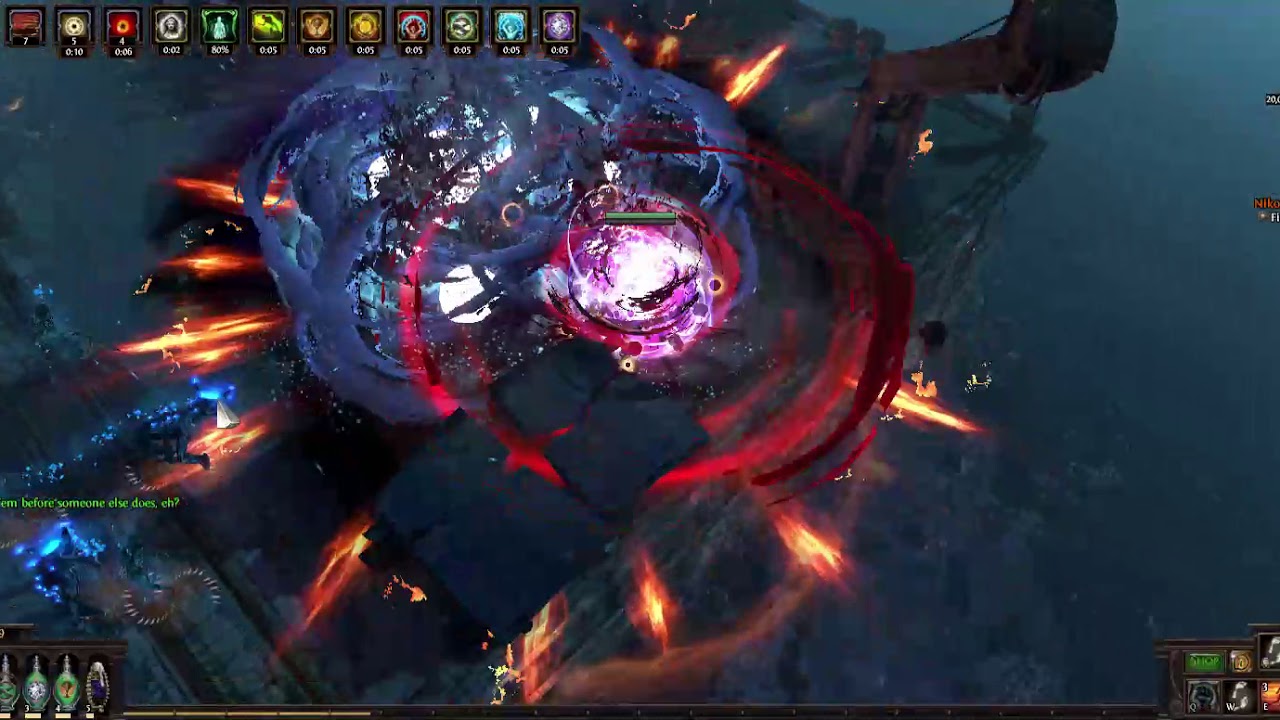 PoE 3.10 CI CoC Discharge (51 AoE Radius) T16 Map - YouTube