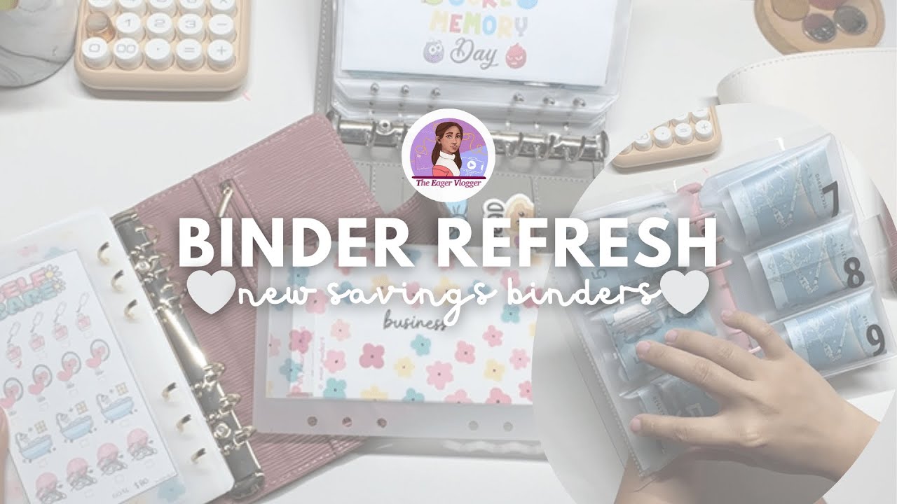 BINDER REFRESH!🤍| Happy Mail from WalletWell | New Savings Binders ...