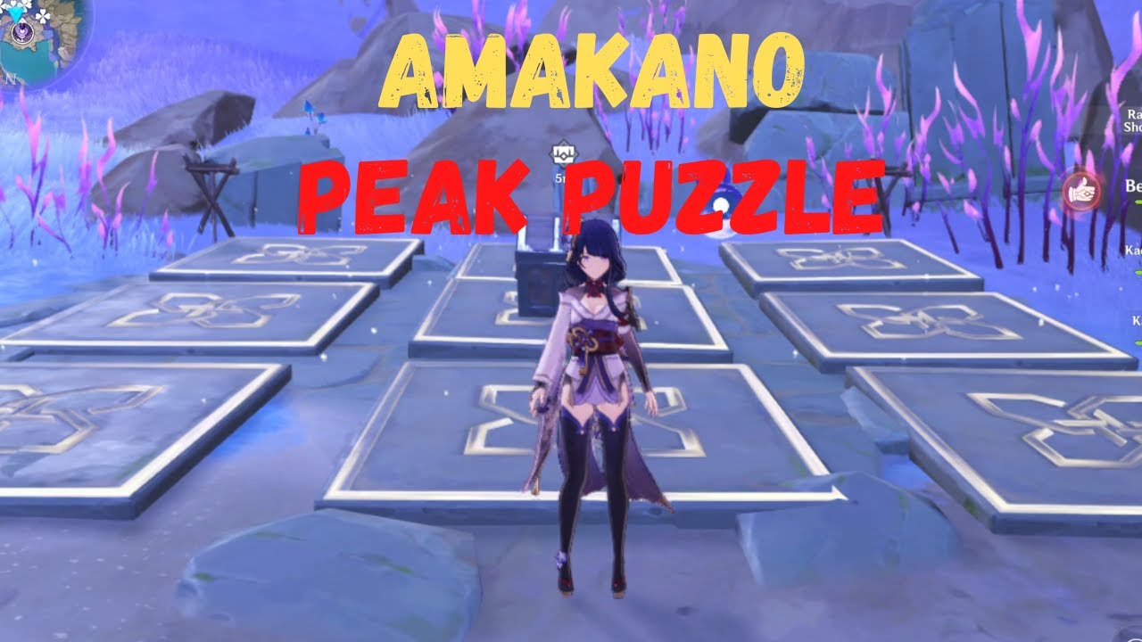 Amakuno Peak Water Level Step Puzzle | Genshin Impact - YouTube