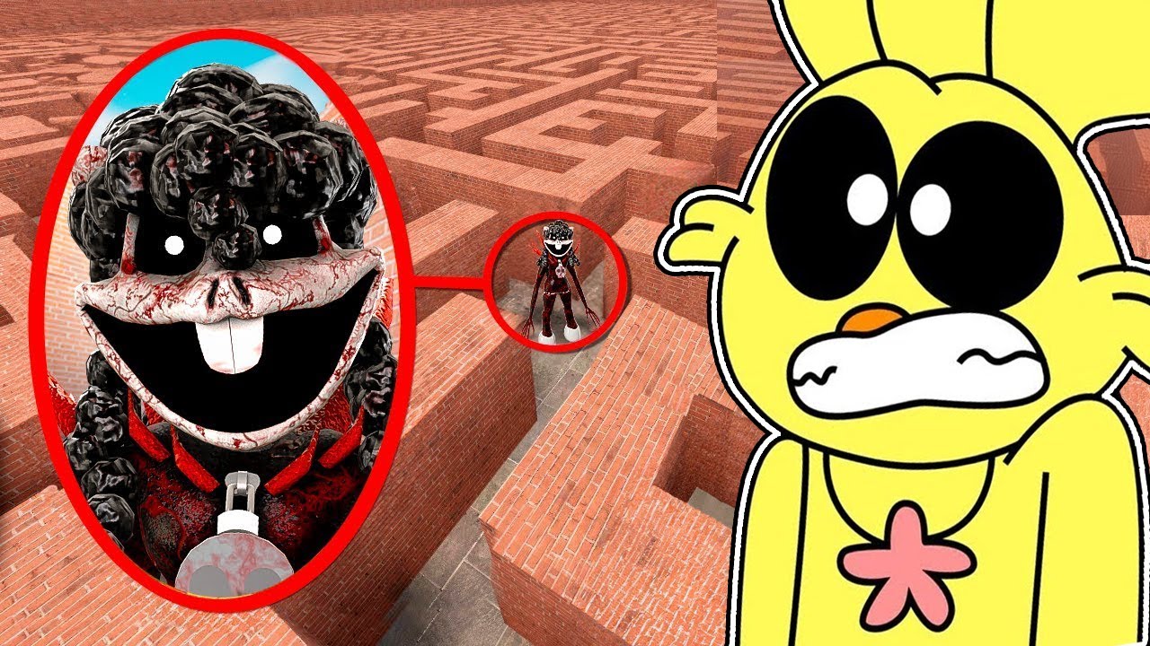 Estoy ATRAPADO en un LABERINTO junto a BABA CHOPS 😥😨 Nightmare Critters ...