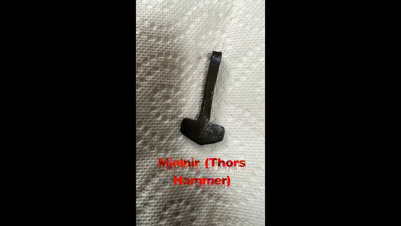 Forging Mjolnir (Thor's hammer) Pendant - YouTube