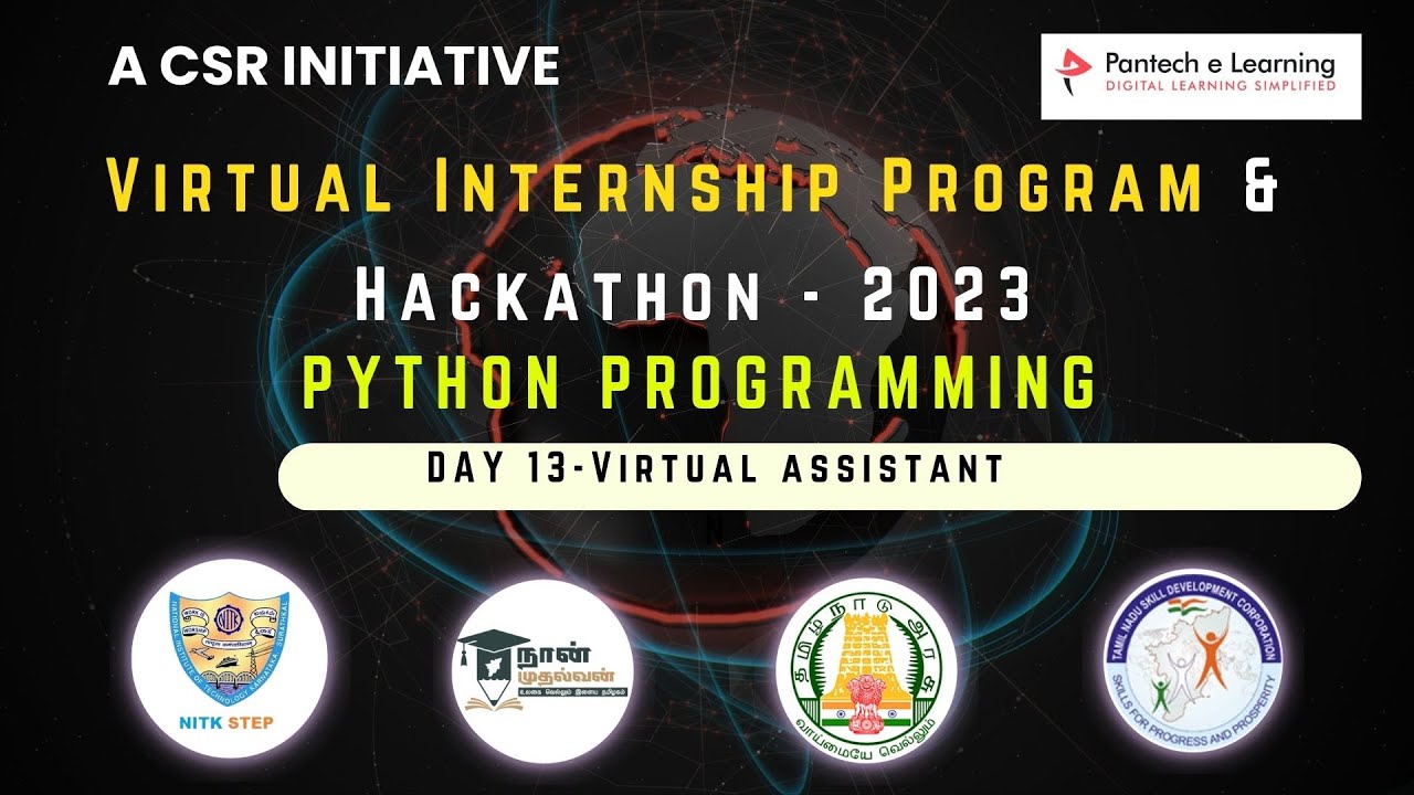 Day13 - TNSDC - Naan Mudhalvan - Virtual Internship - Python - YouTube