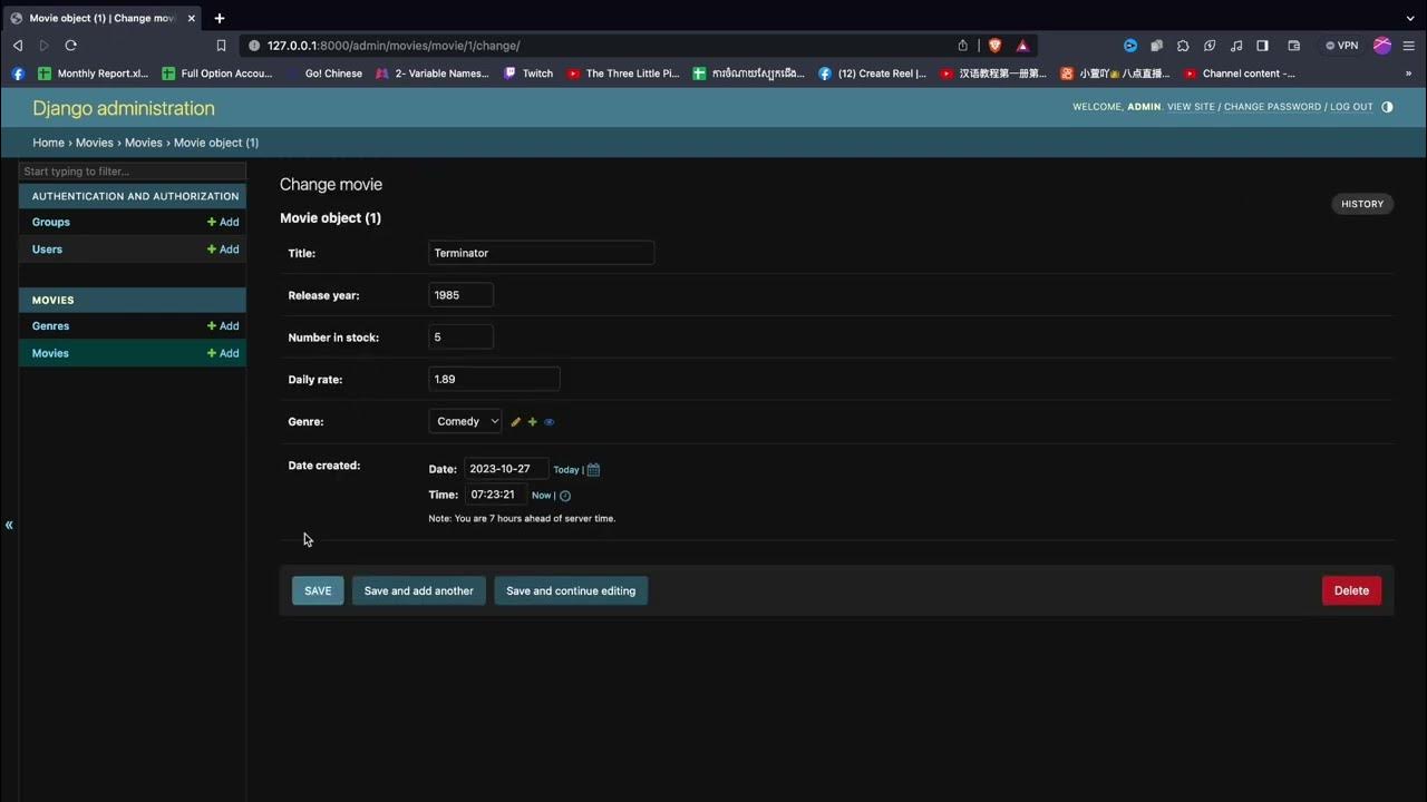 How to create your first project Python Django | Admin, View, SQL | Episode 05 - YouTube