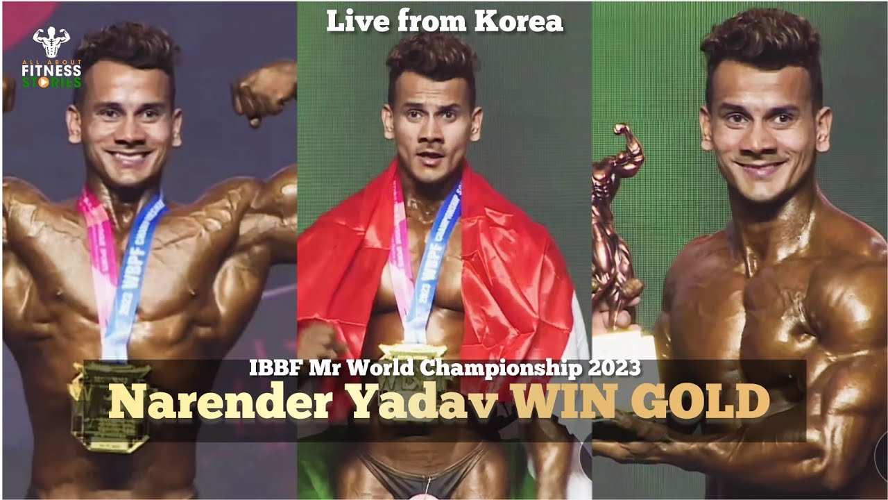 NARENDER YADAV wins BELOW 75 KGS MENS BODYBUILDING AT IBBF WBPF MR ...