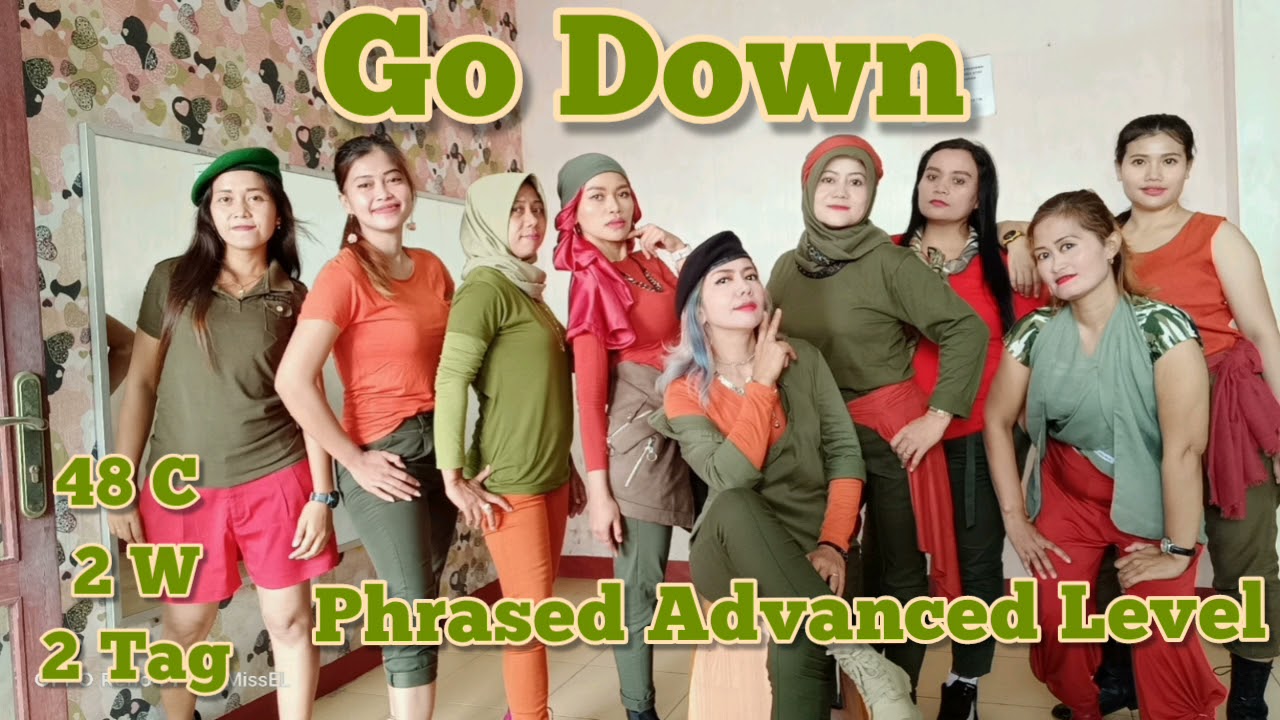 GO DOWN Line Dance//Phrased Advanced//Demo by MTL48 Muntilan Magelang ...