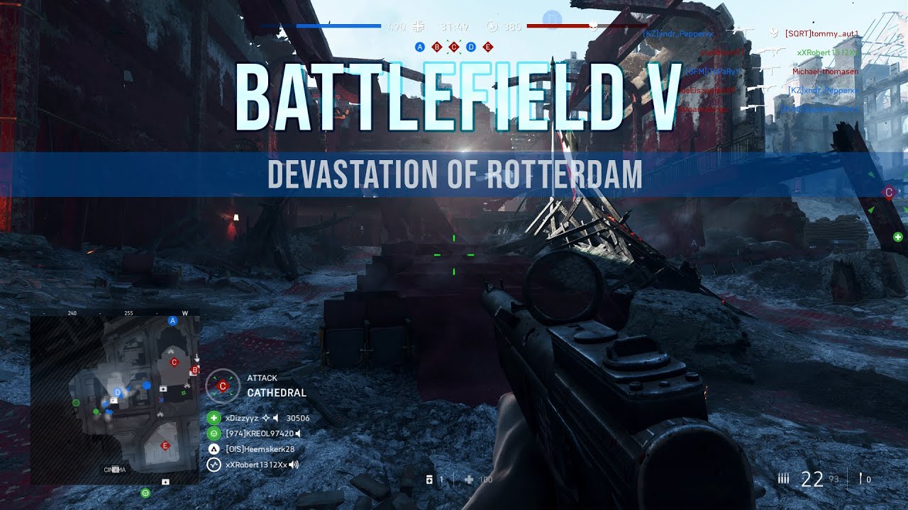 Battlefield V: Devastation of Rotterdam Gameplay (PS4 PRO) - YouTube
