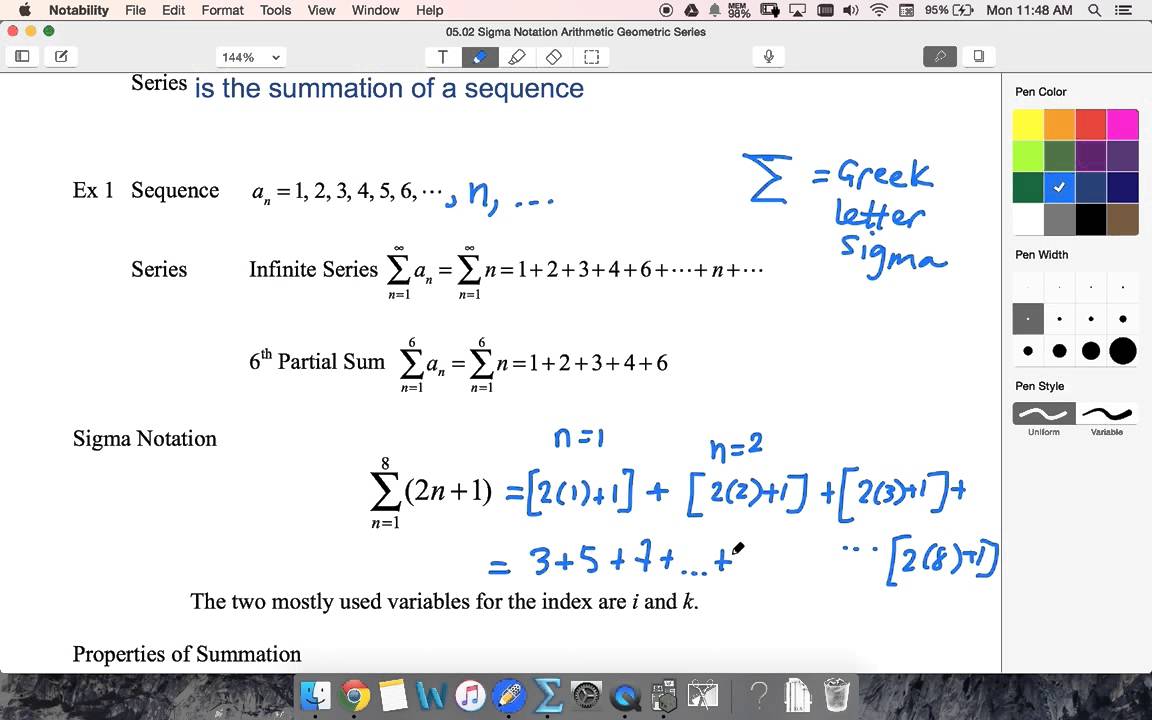 05.02 Sequence vs Series and Sigma Notation - YouTube