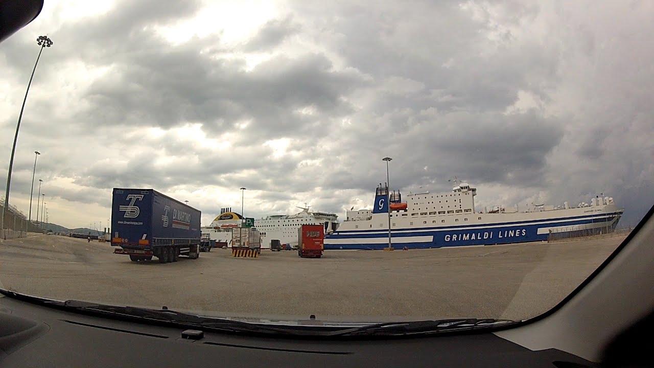 New port of Patras (Νέο Λιμάνι Πάτρας), Patras, Greece – onboard camera ...