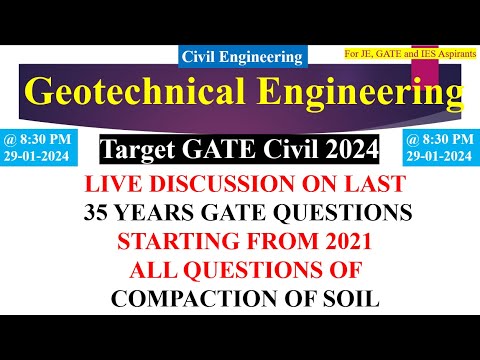 Target GATE CIVIL 2024 || 35 YEARS GATE GEOTECHNICAL ENGINEERING ...